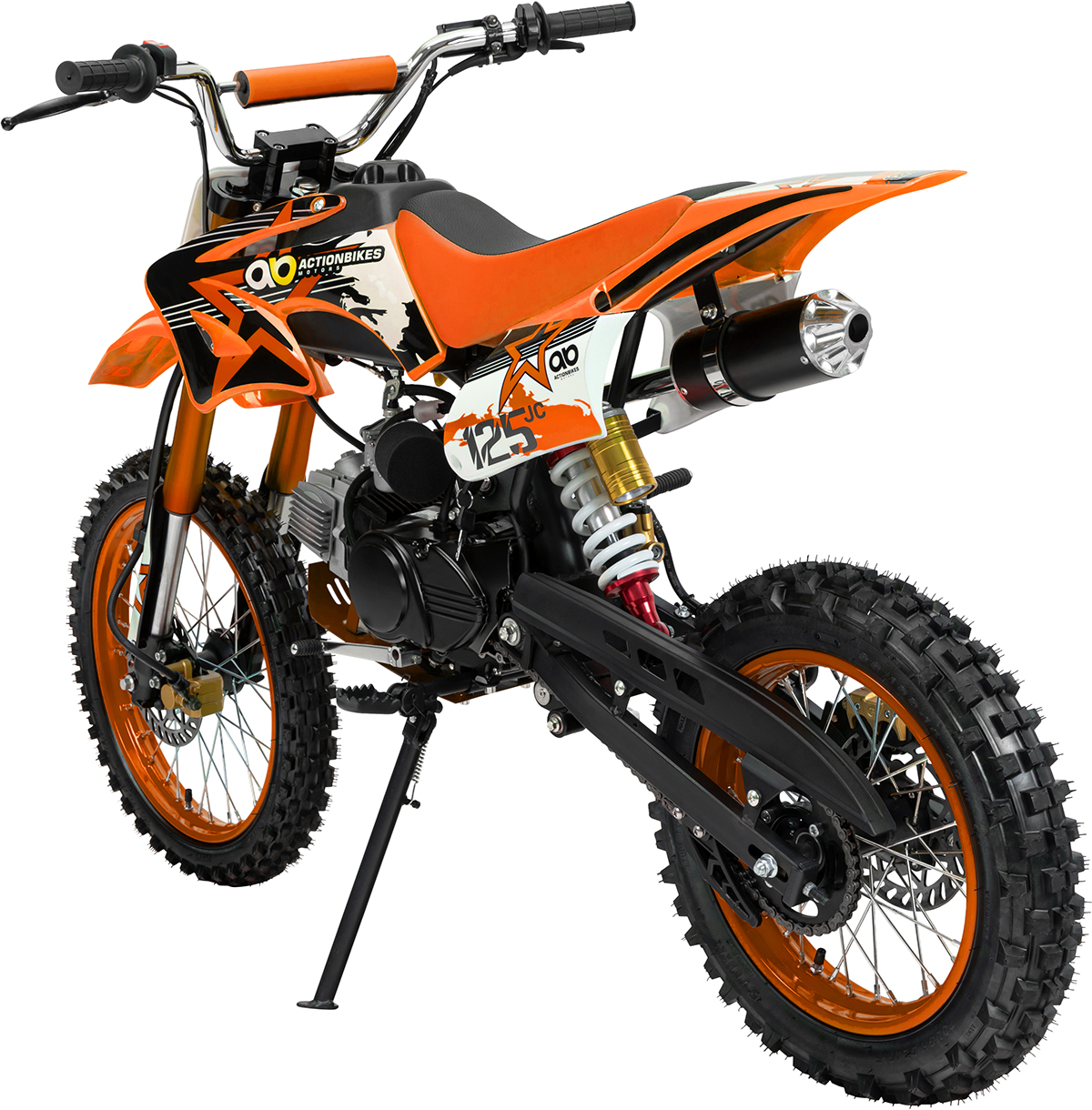 iwheels - Kinder-Crossbike JC125, Benzin-Kindermotorrad, 125 ccm, 17/14 ...